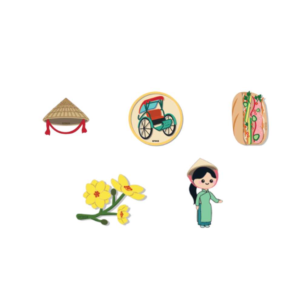 Jibbitz™ Charm Vietnam Icons – Crocs™ Việt Nam