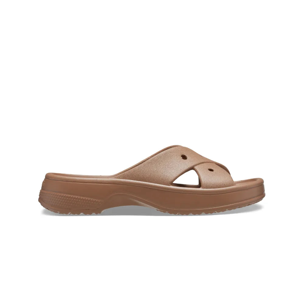 Dép Quai Ngang Nữ Crocs Classic Cross Strap - Milk Chocolate – Crocs ...