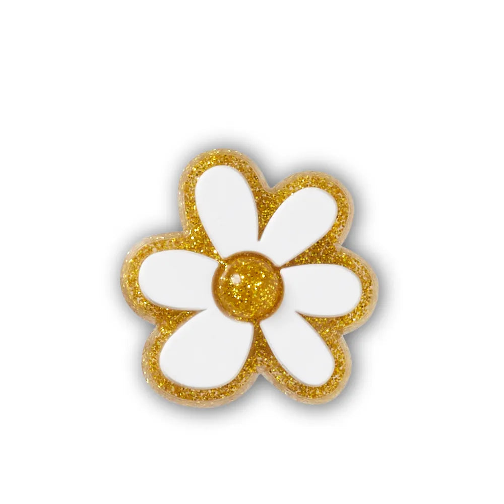 Jibbitz™ Charm Gold And White Floral – Crocs™ Việt Nam
