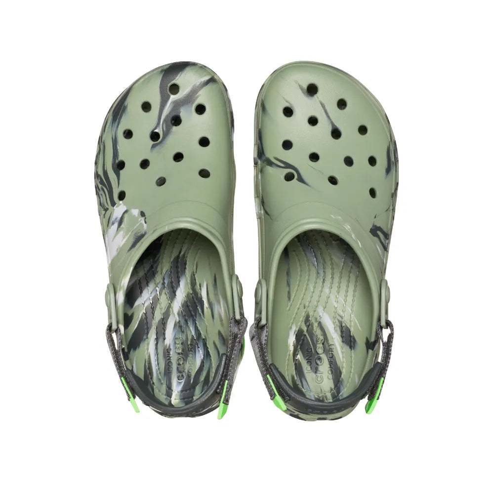 Unisex Crocs All-Terrain Marbled Classic Clog - Moss/Multi – Crocs ...