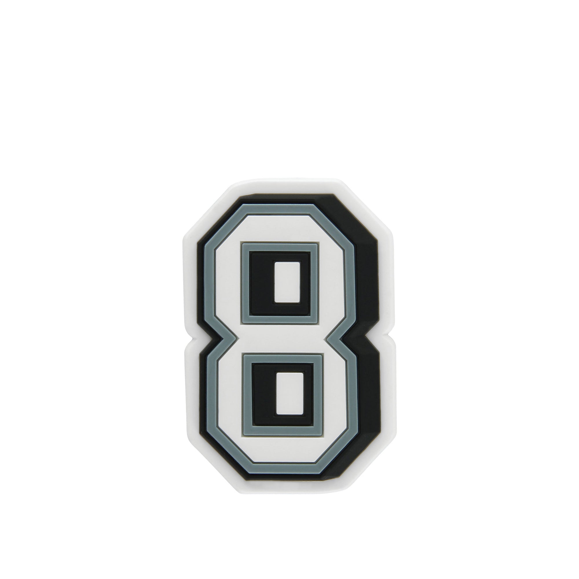 Jibbitz™ Charm B&W Number 8 – Crocs™ Việt Nam